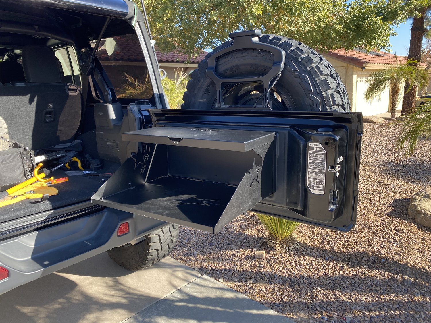 Rock Slide Engineering AC-TB-200 Tailgate Table for 07-24 Jeep Wrangler ...
