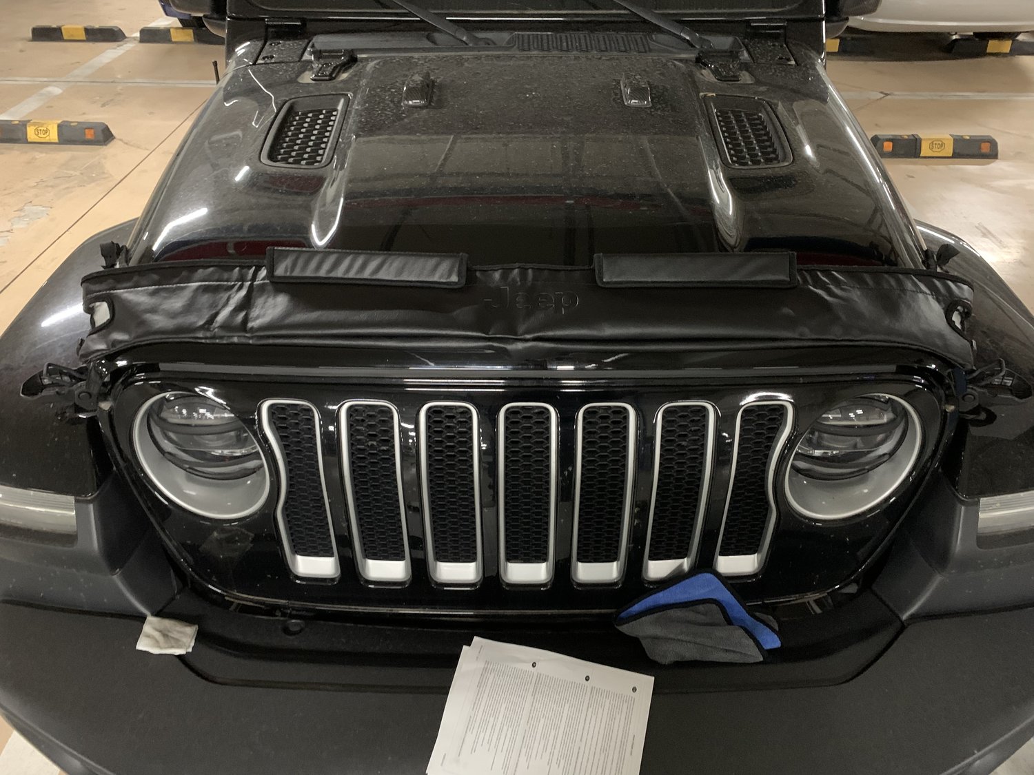 Mopar 82215369 Front End Hood Cover for 18-21 Jeep Wrangler JL ...