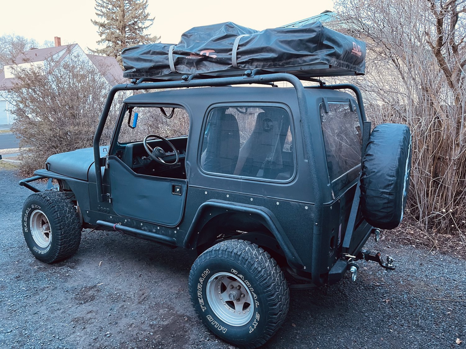 Smittybilt XRC Rock Sliders in Textured Black for 87-95 Jeep Wrangler ...