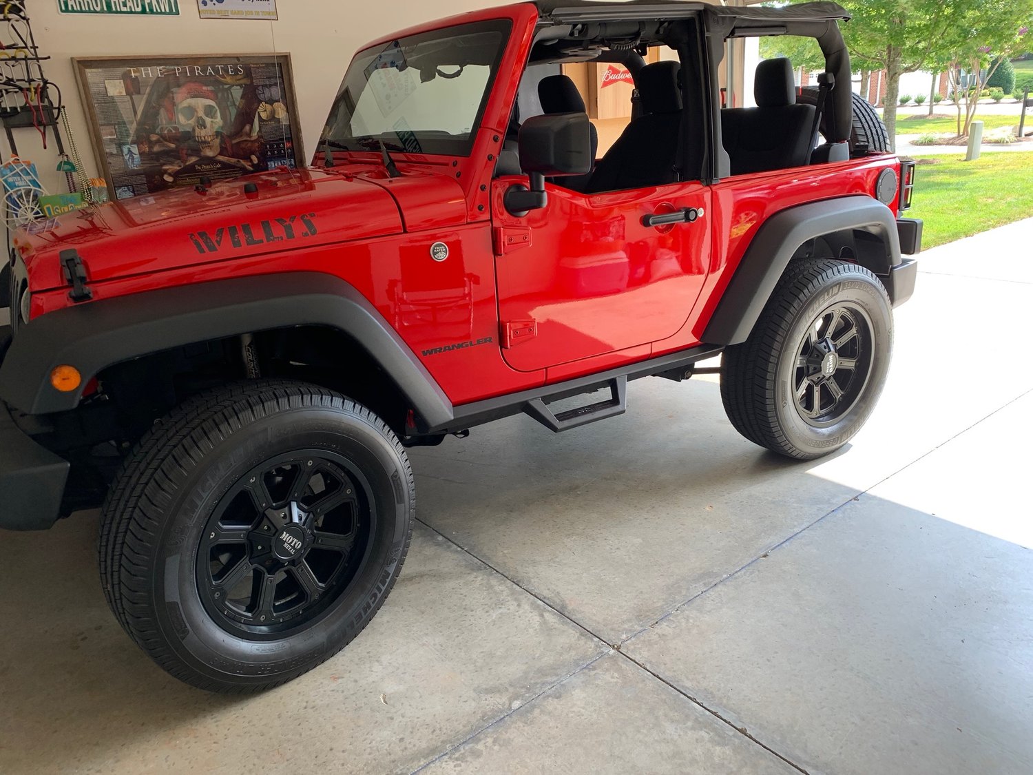 Rough Country 90763 Contoured Drop Steps for 07-18 Jeep Wrangler JK ...