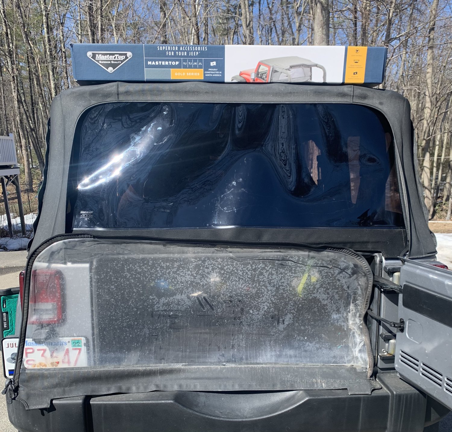 MasterTop Replacement Rear Window for 07-18 Jeep Wrangler JK with ...