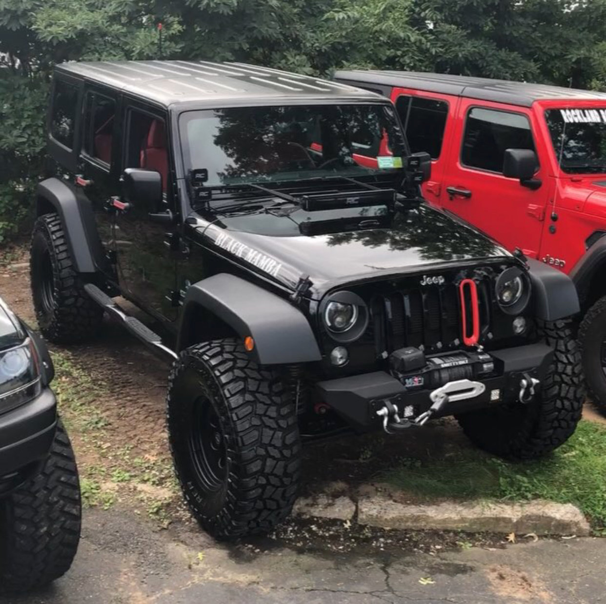 Pro Comp 97-7973F Soft 8 Series 97 1-Piece Flat Black Steel with 5x5 ...