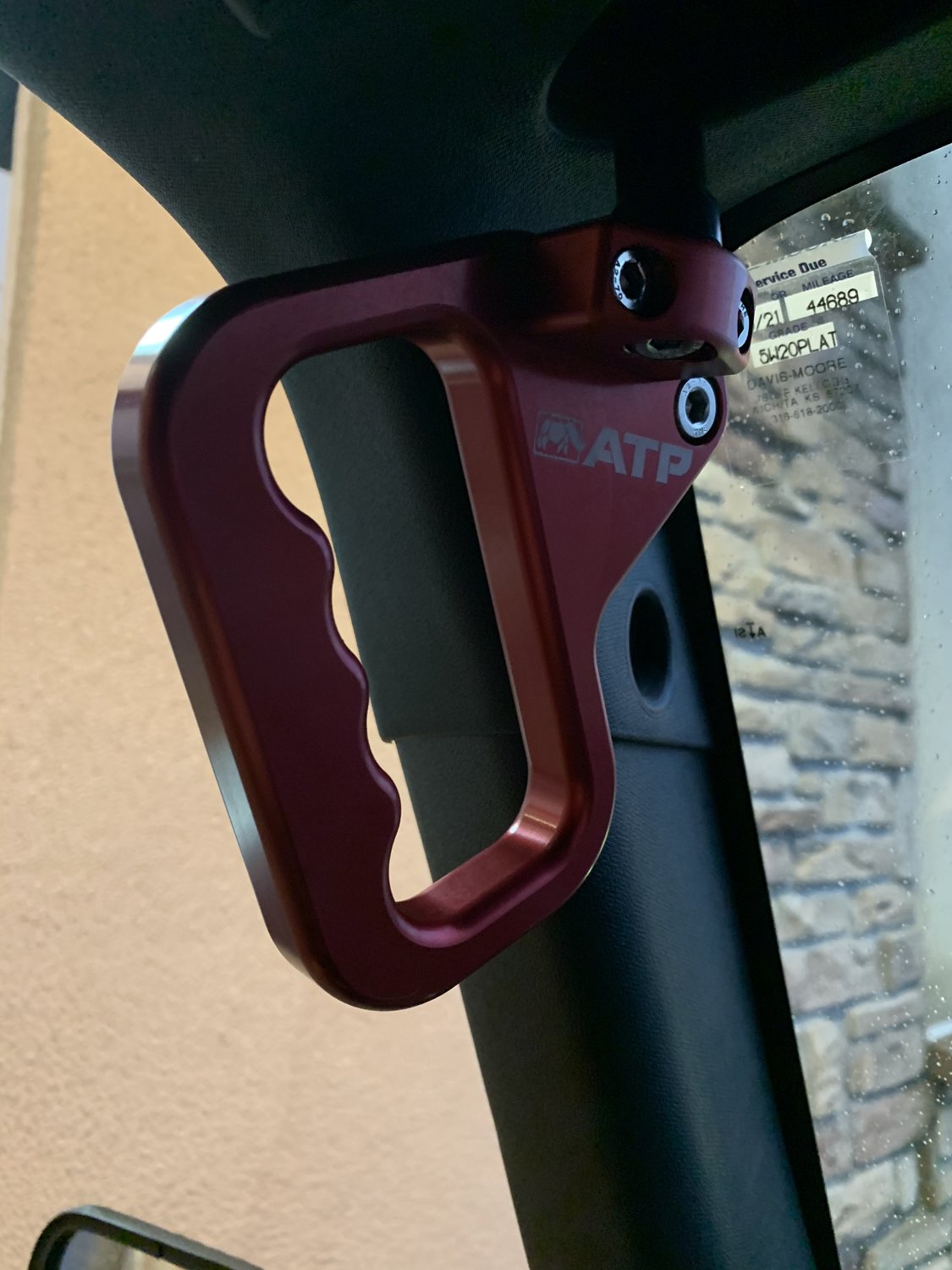 American Trail Products Front Billet Aluminum Grab Handles with Black ...