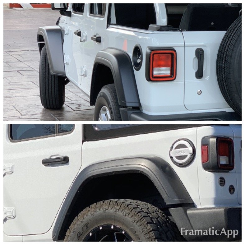 Mopar 82215122 Black and Satin Fuel Door for 18-21 Jeep Wrangler JL ...