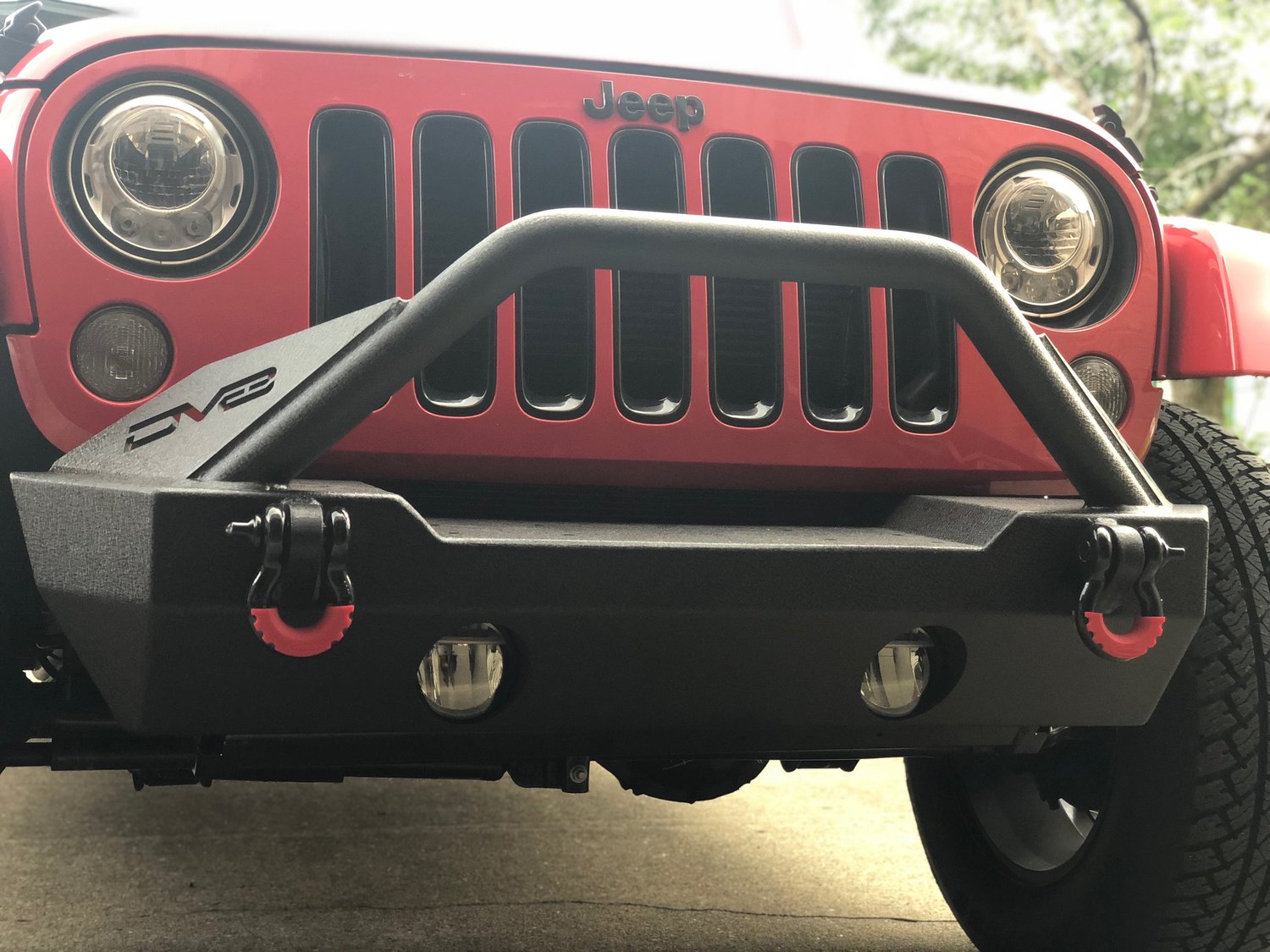 DV8 Offroad FS-15 Hammer Front Stubby Bumper for 07-20 Jeep Wrangler JL ...