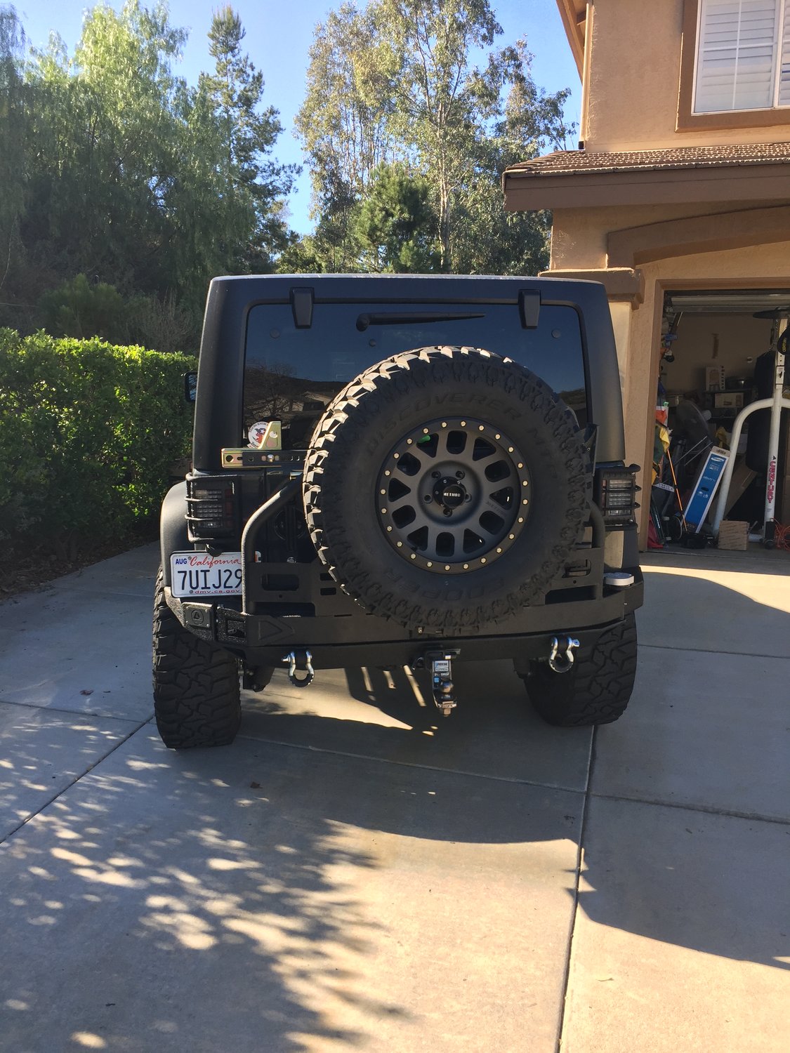 Smittybilt KIT 76896 XRC Rear Atlas Bumper and Tire Carrier for 07-18 ...