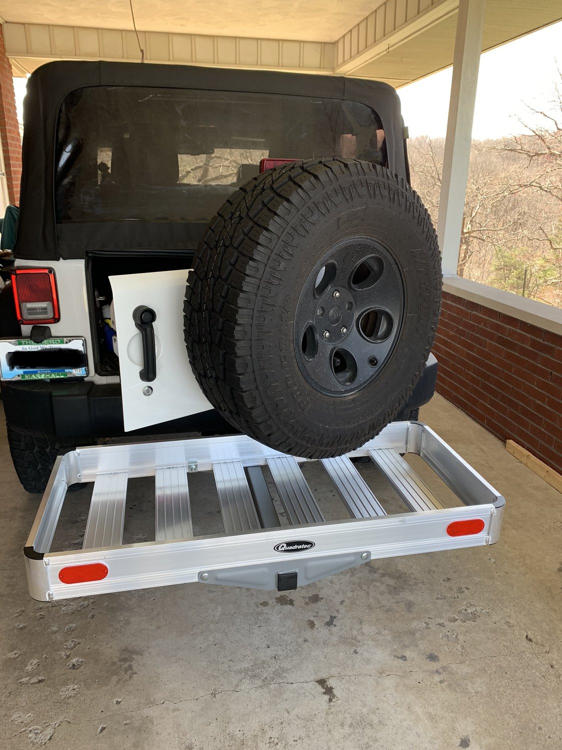 Quadratec Lightweight Aluminum Cargo Rack with Jumbo Rainproof Cargo ...