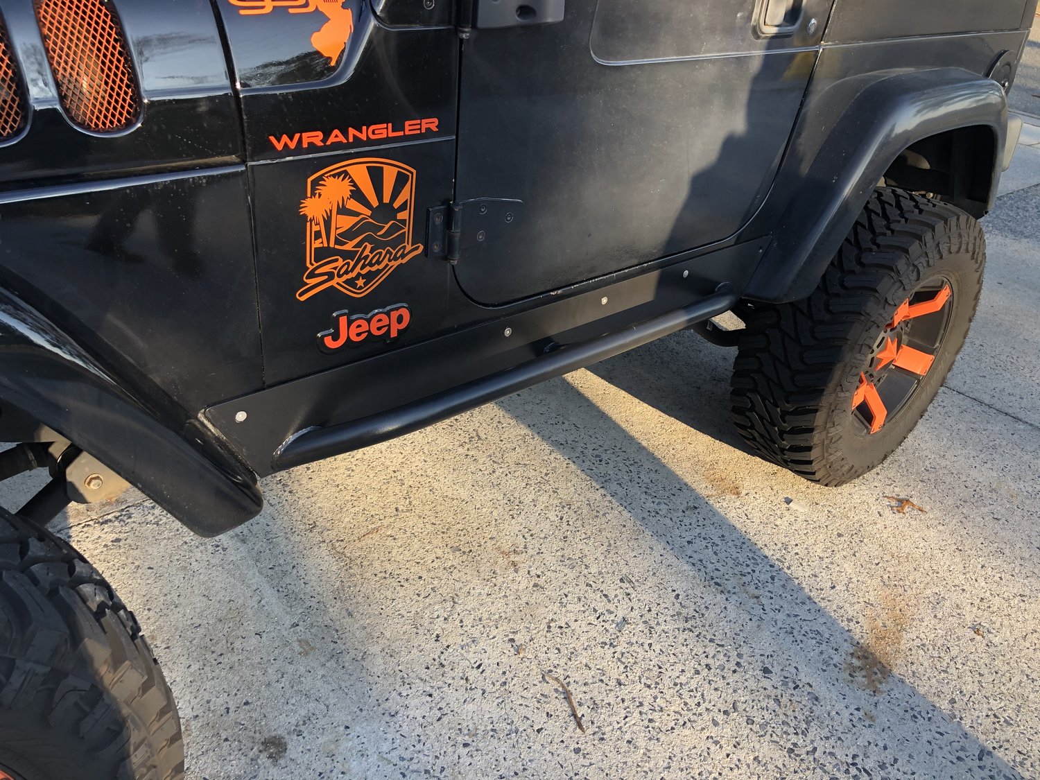 Rock Hard 4X4 Rocker Sliders with Tubing for 97-06 Jeep Wrangler TJ ...