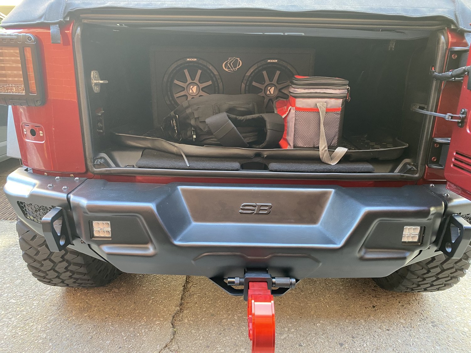 Smittybilt 76732 Stryker Rear Bumper for 07-18 Jeep Wrangler JK | Quadratec