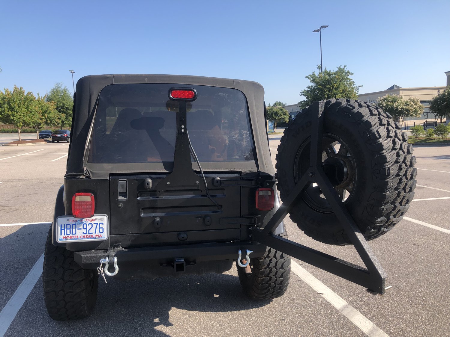 Smittybilt Classic Rear Bumper with 2" Receiver & Swing Away Tire ...