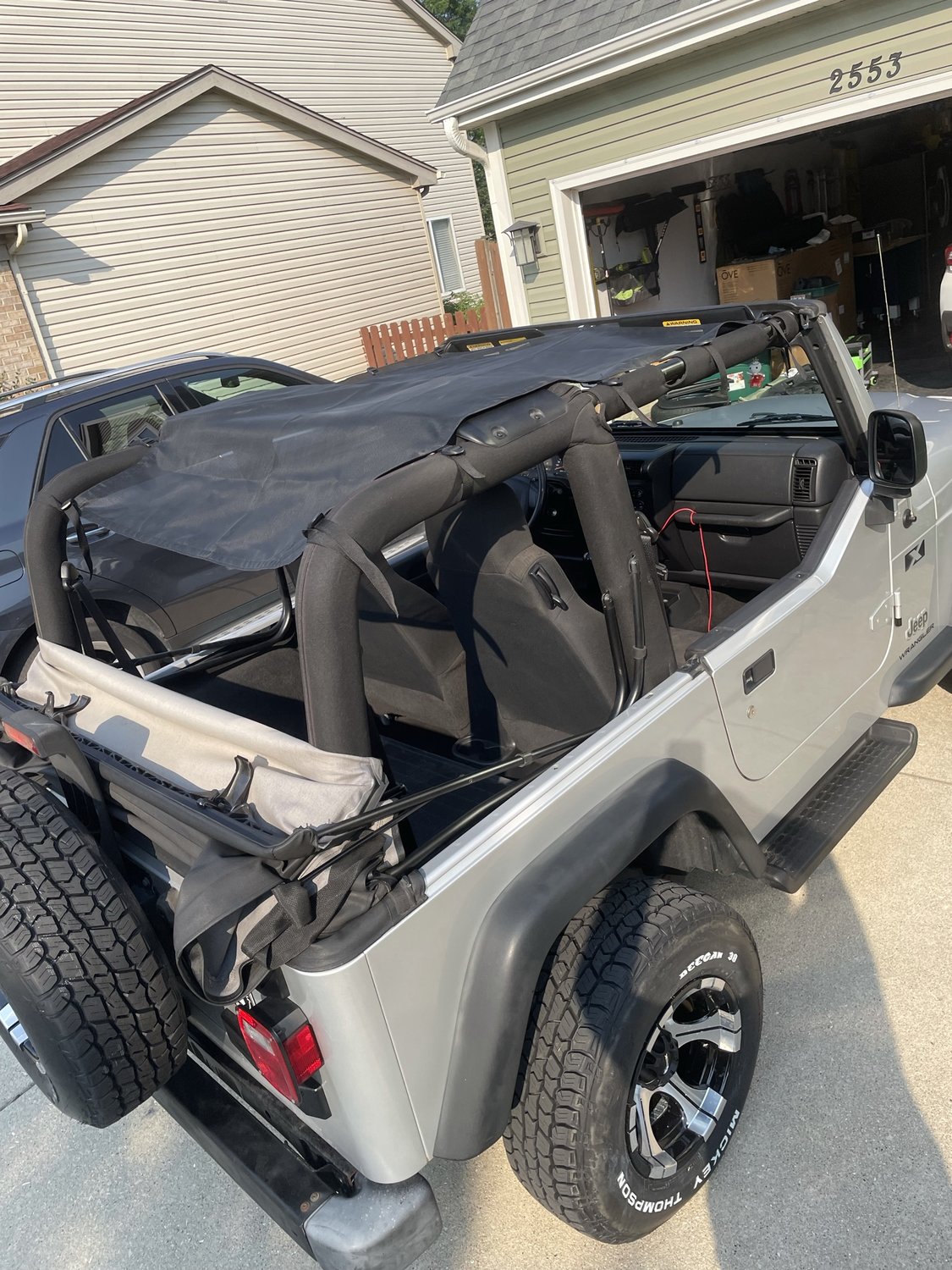 MasterTop ShadeMaker Mesh Bimini Top Plus for 92-06 Jeep Wrangler YJ ...