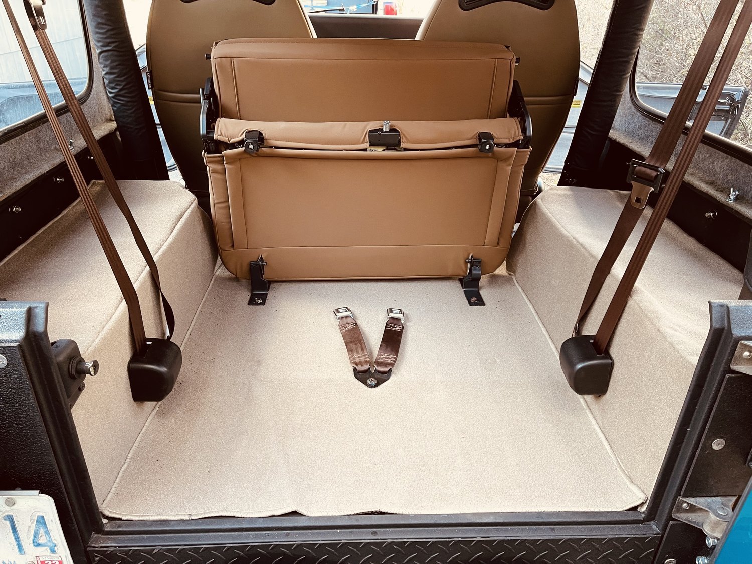 Rugged Ridge Fold & Tumble Vinyl Rear Seat for 76-95 Jeep CJ & Wrangler ...