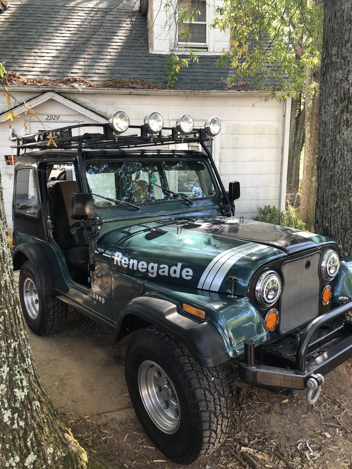 Phoenix Graphix Renegade Vinyl Hood Graphics Kit for 70-95 Jeep CJ ...