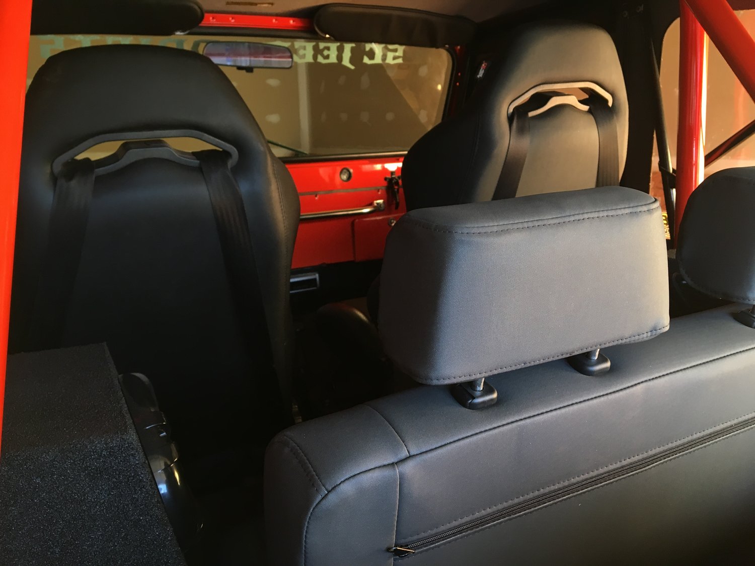 Bestop TrailMax II Fold & Tumble Rear Bench Seat in Vinyl for 55-95 ...