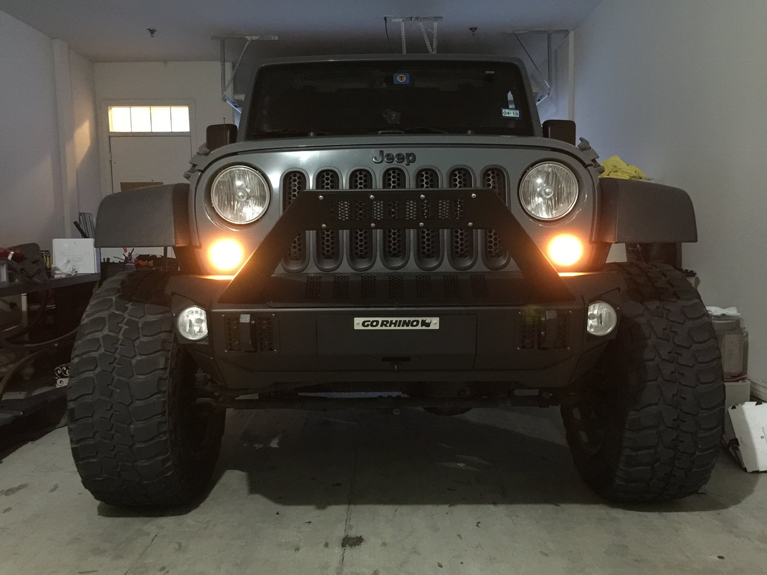 Go Rhino 25103T Trailline Light Mount Bar for 07-20 Jeep Wrangler JL ...