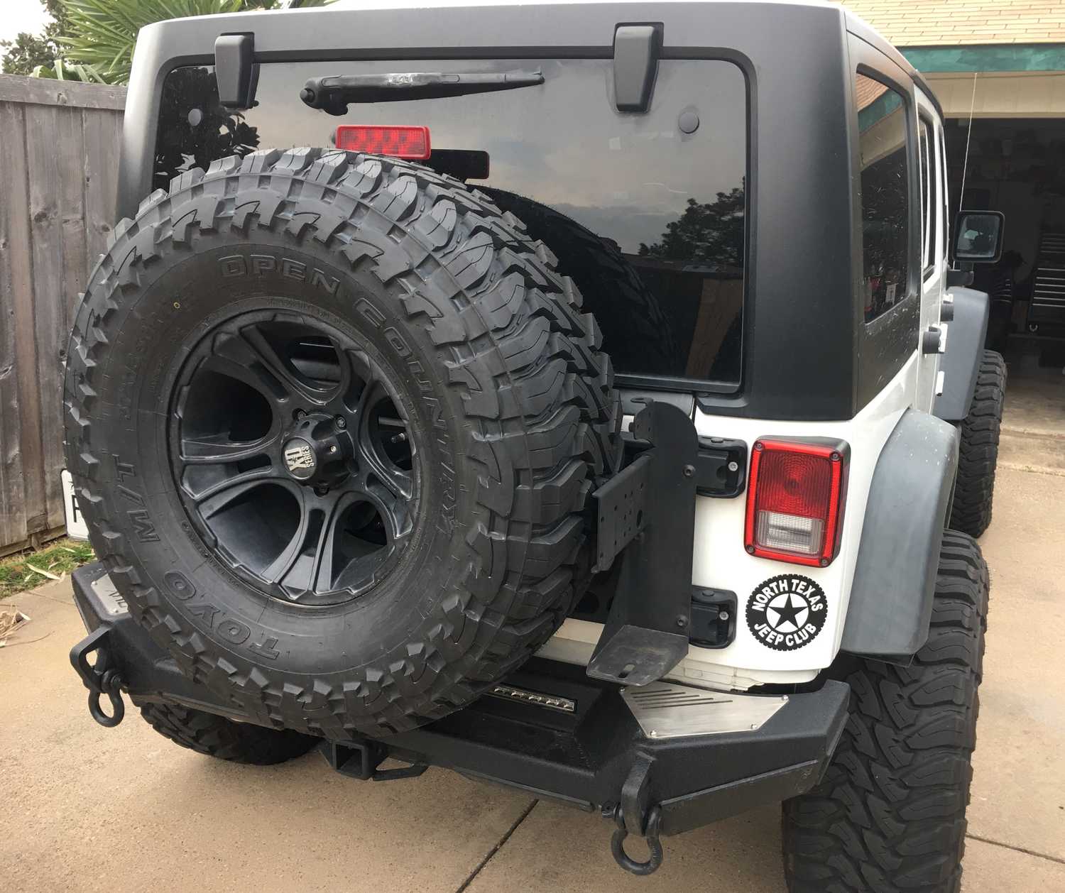 Teraflex 4838100 Alpha HD Hinged Spare Tire Carrier for 07-18 Jeep ...