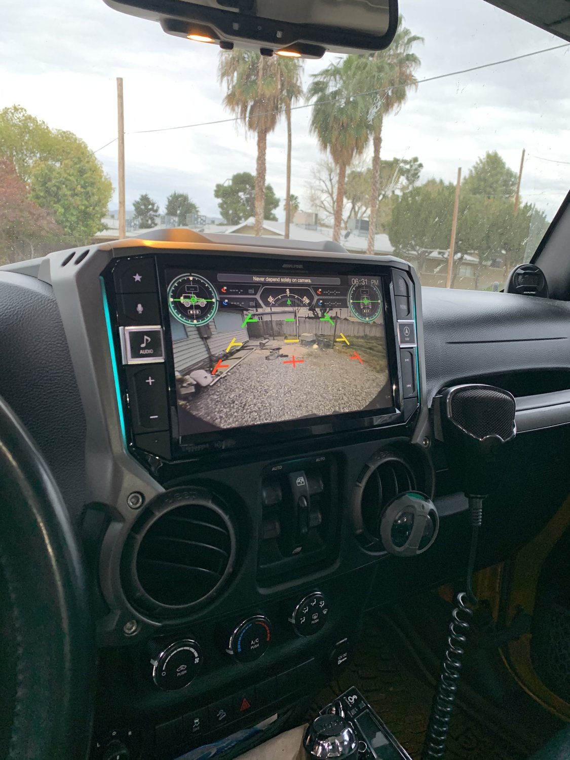 Alpine X409-WRA-JK 9in Dash Restyle System with HCE-RCAM-WRA Rear ...