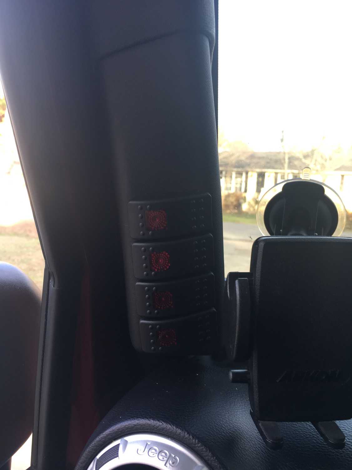 Rugged Ridge 17235.58 A-Pillar Switch Pod for 11-18 Jeep Wrangler JK ...