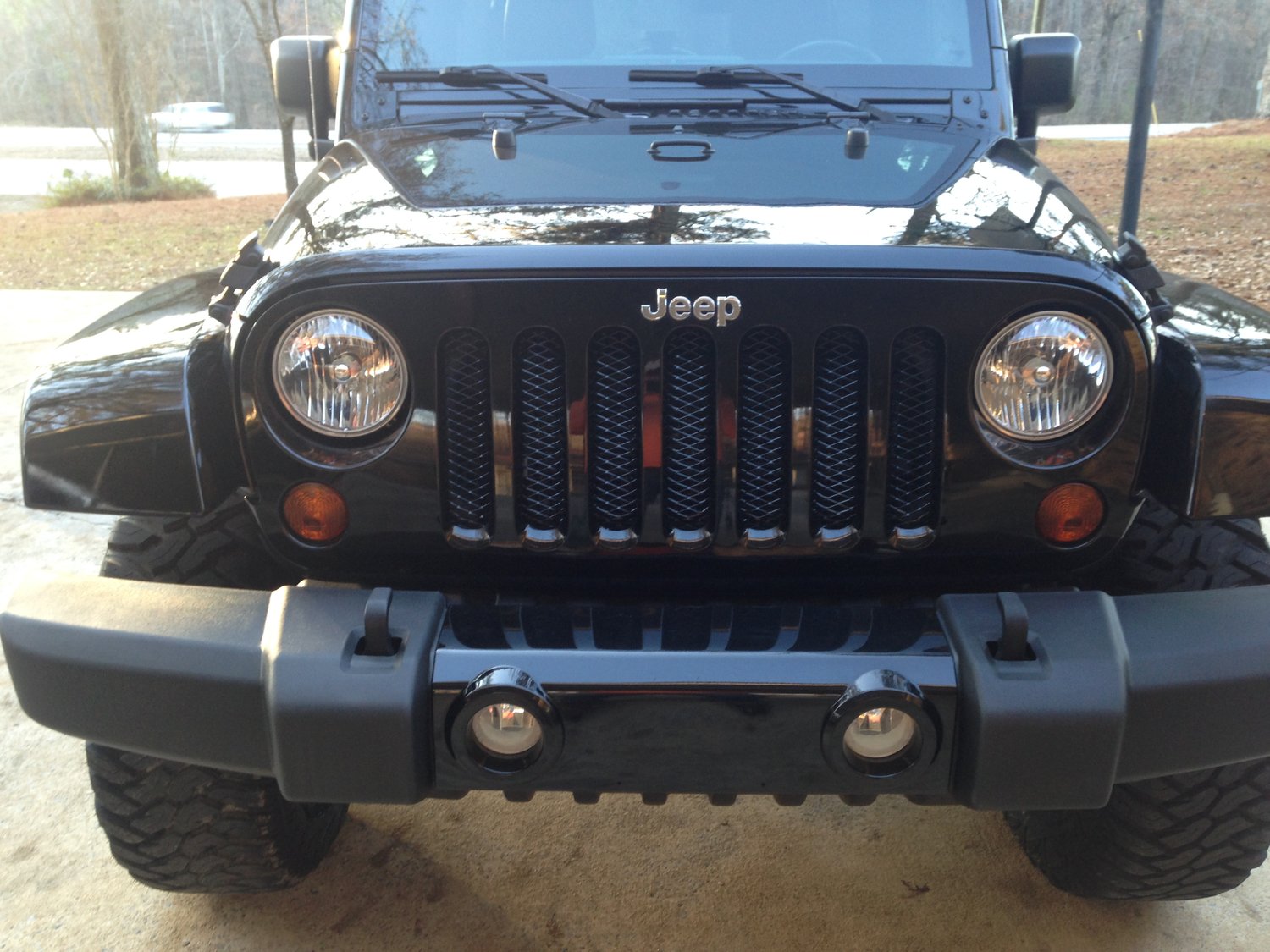 Rugged Ridge Mesh Grille Insert for 07-18 Jeep Wrangler JK in Stainless ...