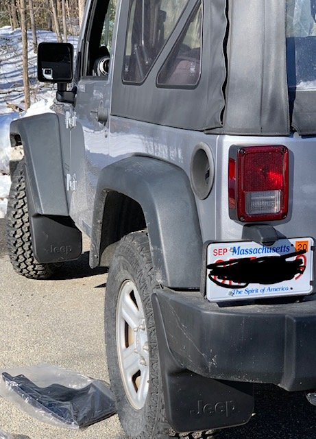 Mopar 82210233 Jeep Logo Front Splash Guards for 07-18 Jeep Wrangler JK ...
