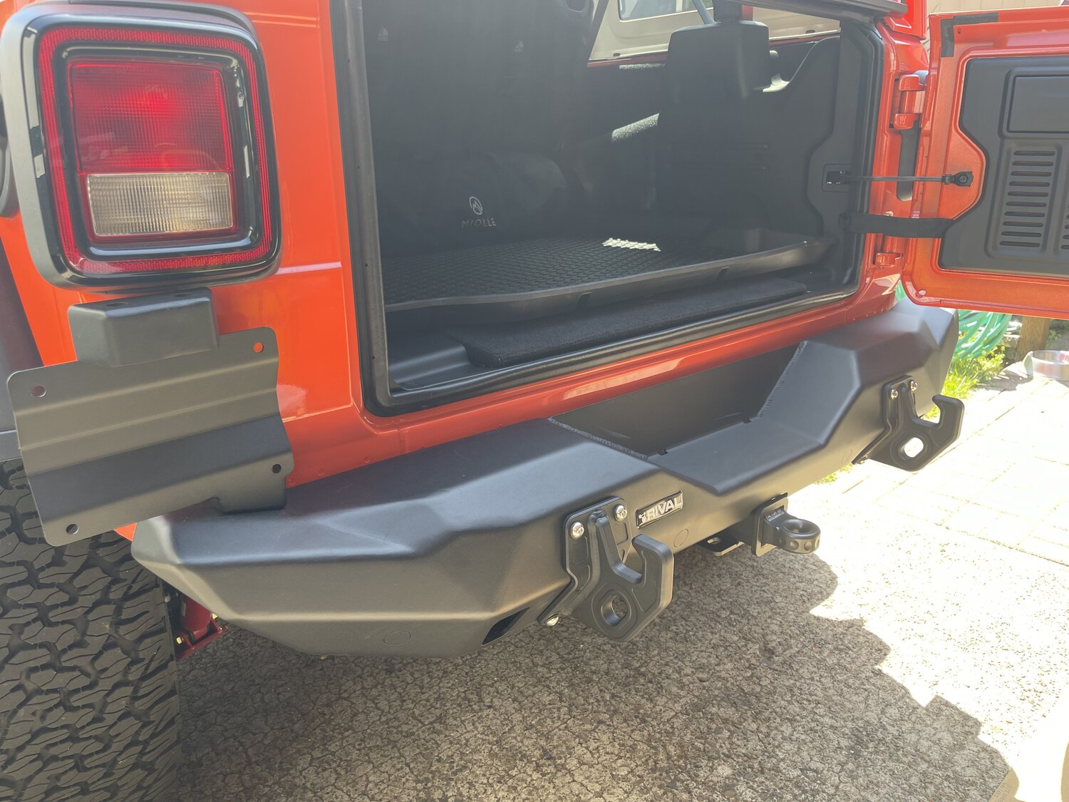 Rival 4x4 Aluminum Rear Bumper for 18-24 Jeep Wrangler JL | Quadratec