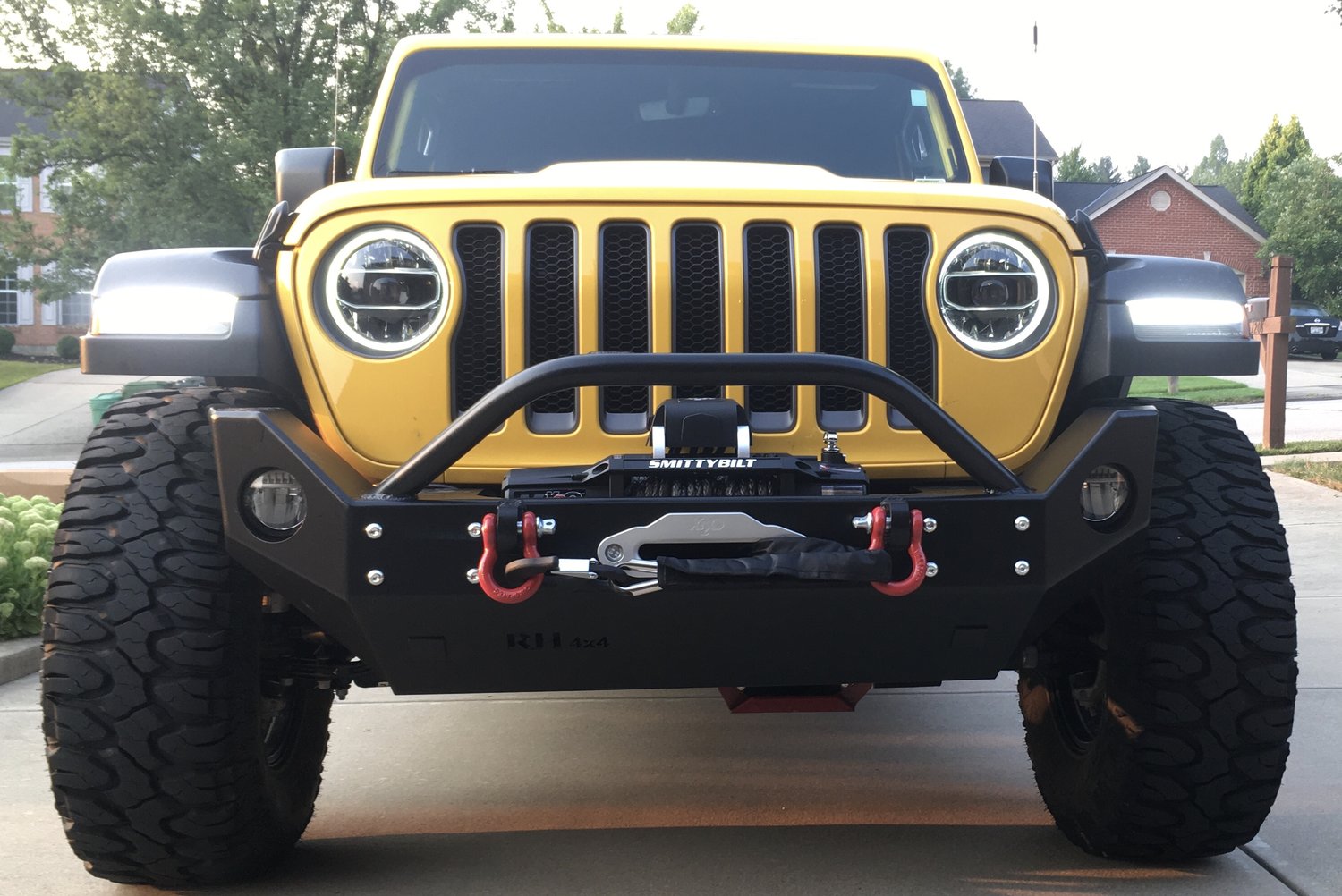 Rock Hard 4X4 Patriot Series Front Winch Bumper for 18-21 Jeep Wrangler ...
