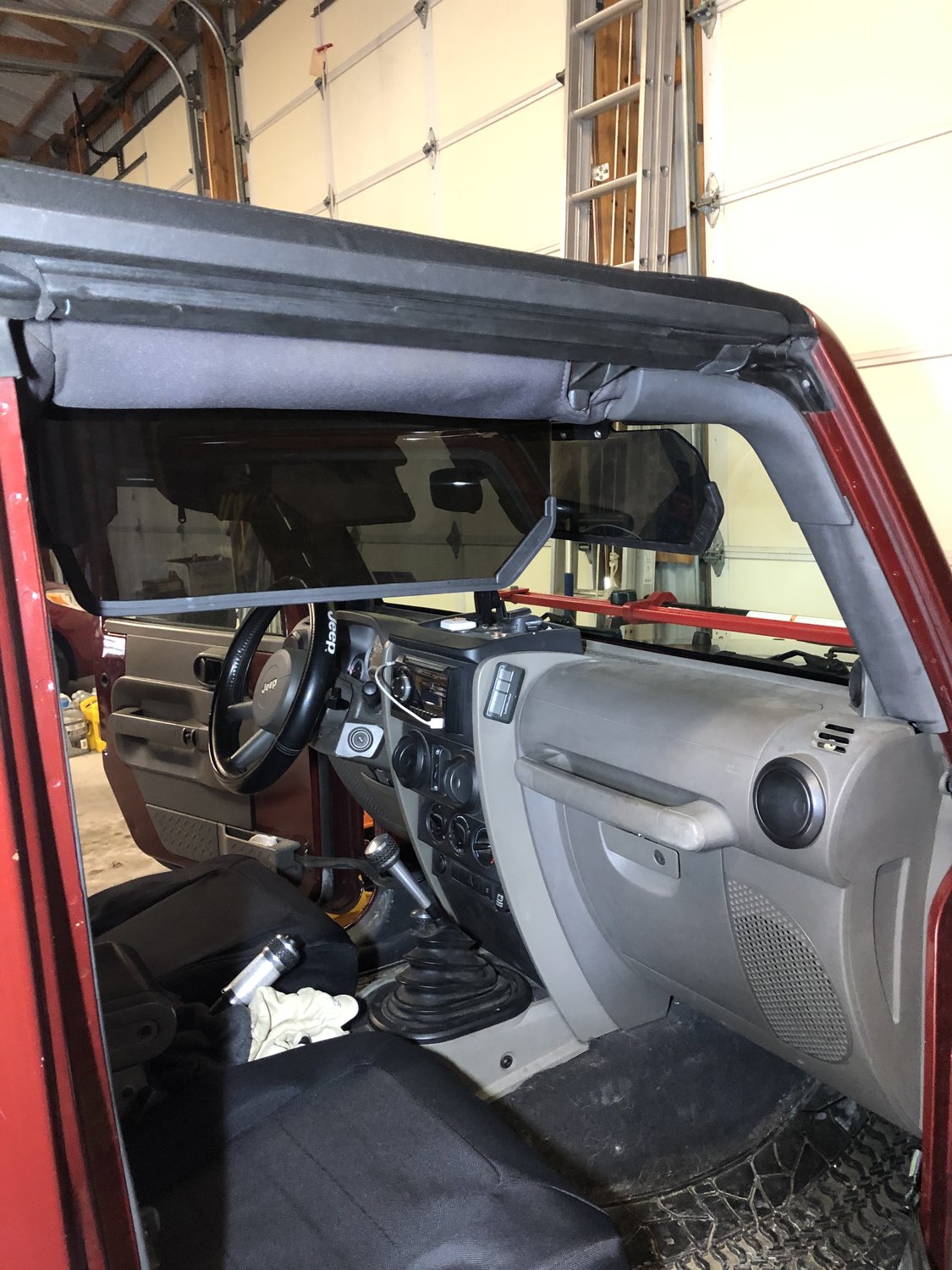 Teraflex 4840000 Axis Tinted Sun Visor System for 07-18 Jeep Wrangler ...