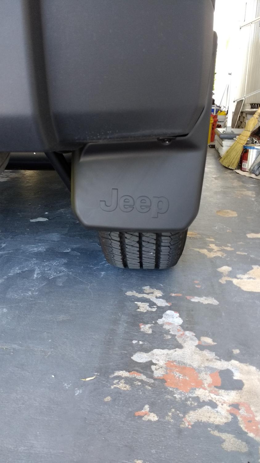 Mopar 82210232 Rear Jeep Logo Splash Guards for 07-18 Jeep Wrangler JK ...