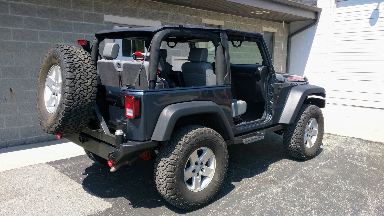 Rock Hard 4X4 Rear Bumper in Black for 07-18 Jeep Wrangler & Wrangler ...