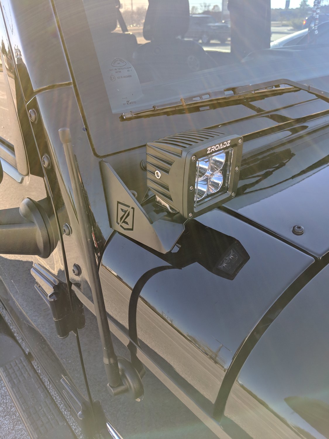 ZROADZ Z374814-KIT A-Pillar Lower LED Light Pod Mount Kit with 3" LED ...