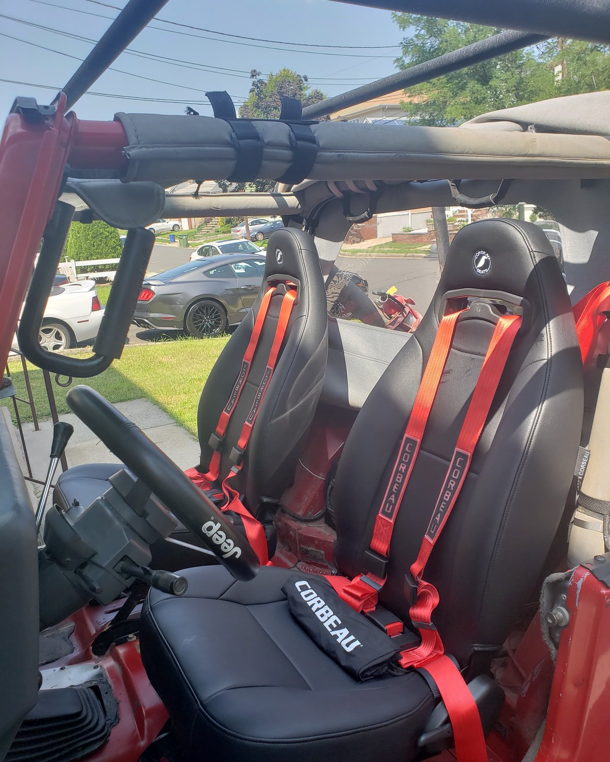 Corbeau Moab Reclining Front Seat Pair for 76-18 Jeep CJ-5, CJ-7, CJ-8 ...