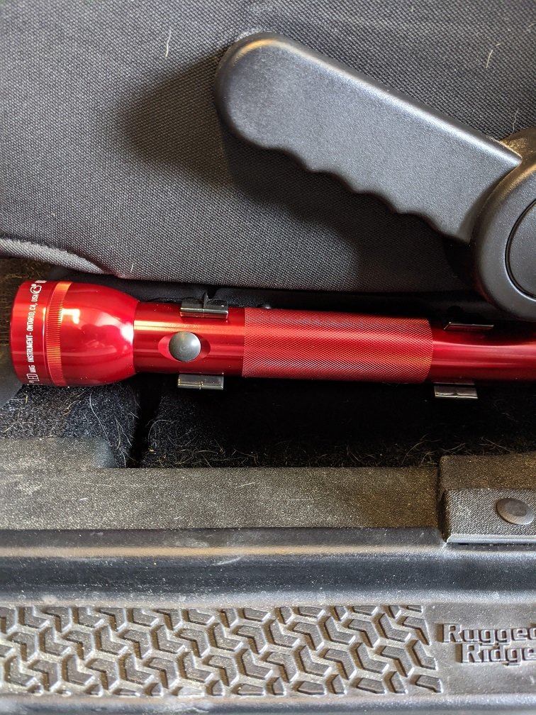 Quadratec Flashlight and Holder for 07-18 Jeep Wrangler JK | Quadratec