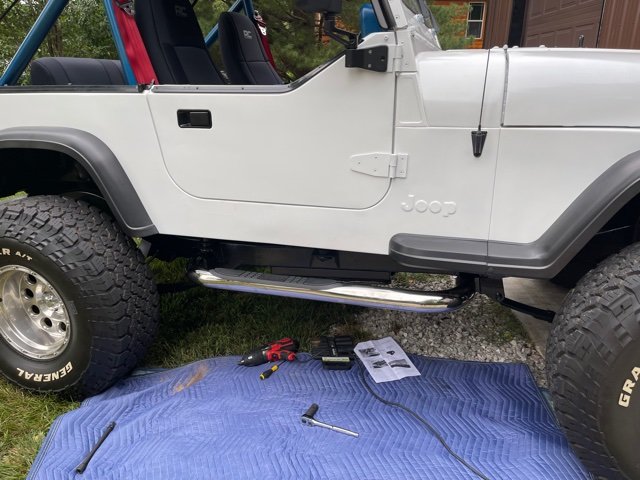 Aries 35600-2 3" Round Side Bars in Stainless Steel for 87-06 Jeep ...