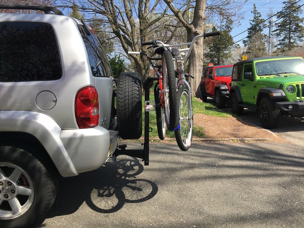 Quadratec 2 Bike Folding Bike Rack for 2" Receiver Hitch - Rack Only ...