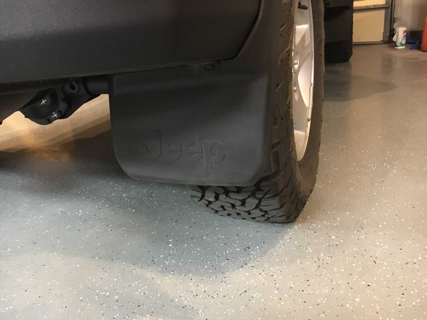 Mopar 82210232 Rear Jeep Logo Splash Guards for 07-18 Jeep Wrangler JK ...