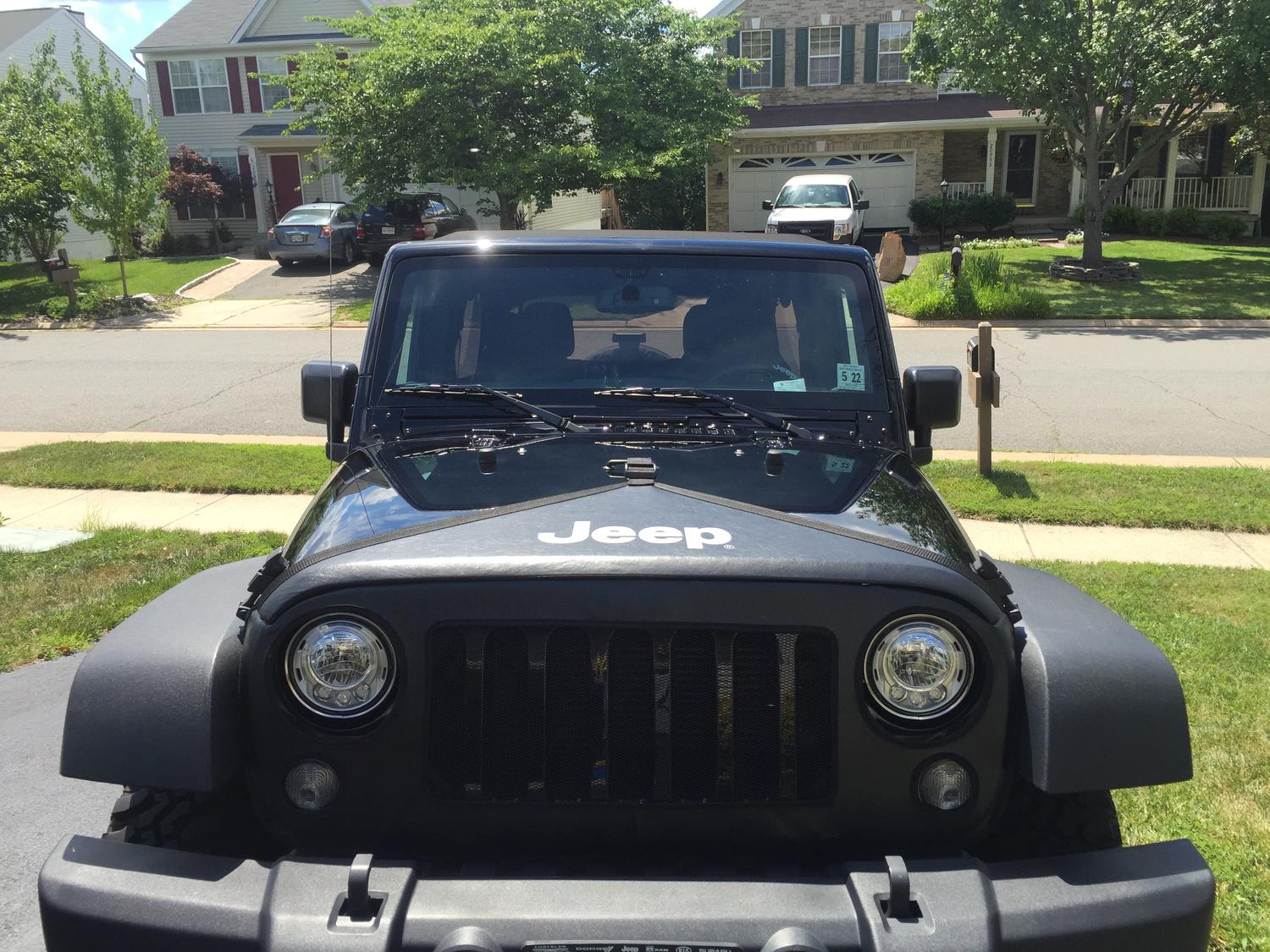 Mopar 82210318AB Front End Cover in Black for 07-18 Jeep Wrangler JK ...