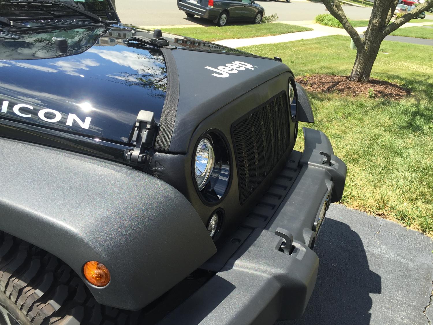 Mopar 82210318AB Front End Cover in Black for 07-18 Jeep Wrangler JK ...