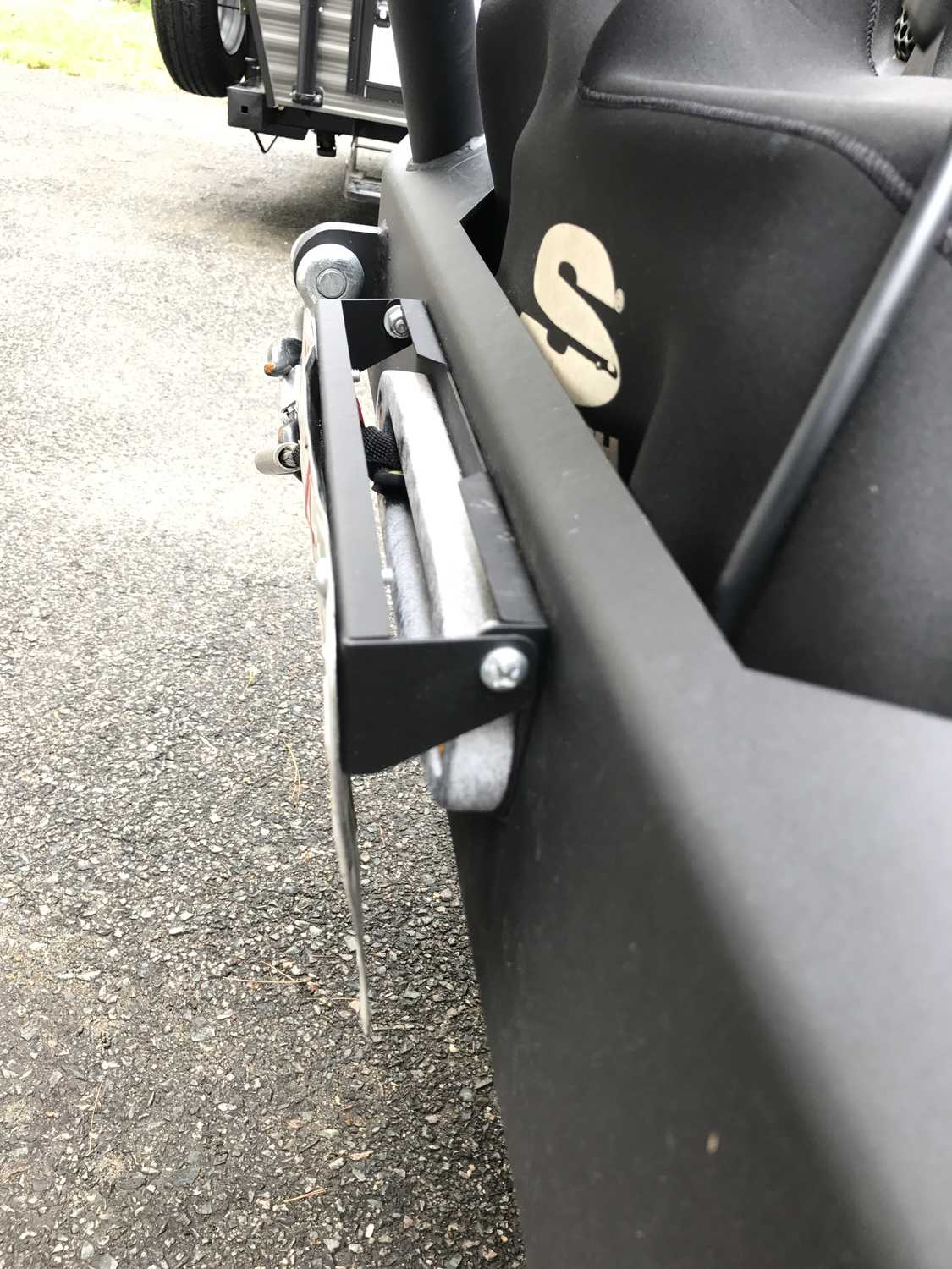 Tuffy 333-01 Flip-Up License Plate Holder for Hawse Fairleads | Quadratec