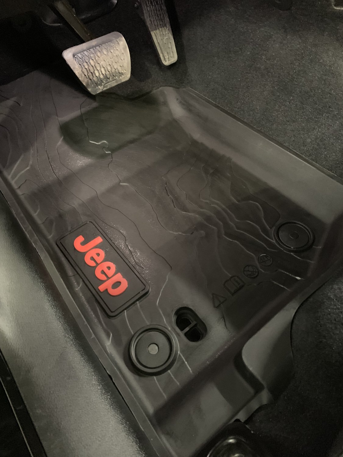 Mopar All-Weather Front & Rear Floor Liner Set for 18-24 Jeep Wrangler ...