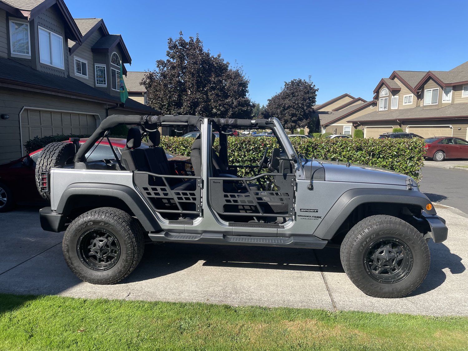 TACTIK Tube Doors for 07-18 Jeep Wrangler JK Rear Tube Doors for 07-18 ...