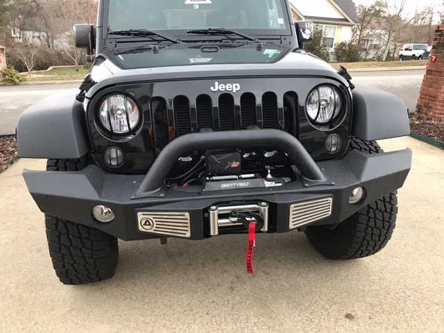 Smittybilt 76892 XRC Front Atlas Bumper for 07-18 Jeep Wrangler JK ...