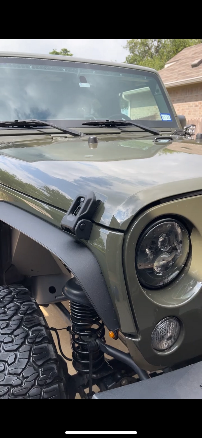 Crown Automotive 68240952K Hood Catch Kit for 18-24 Jeep Wrangler JL ...