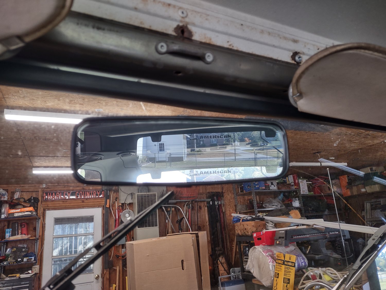 CIPA 31000 Replacement Rear View Mirror for 76-06 Jeep CJ & Wrangler YJ ...