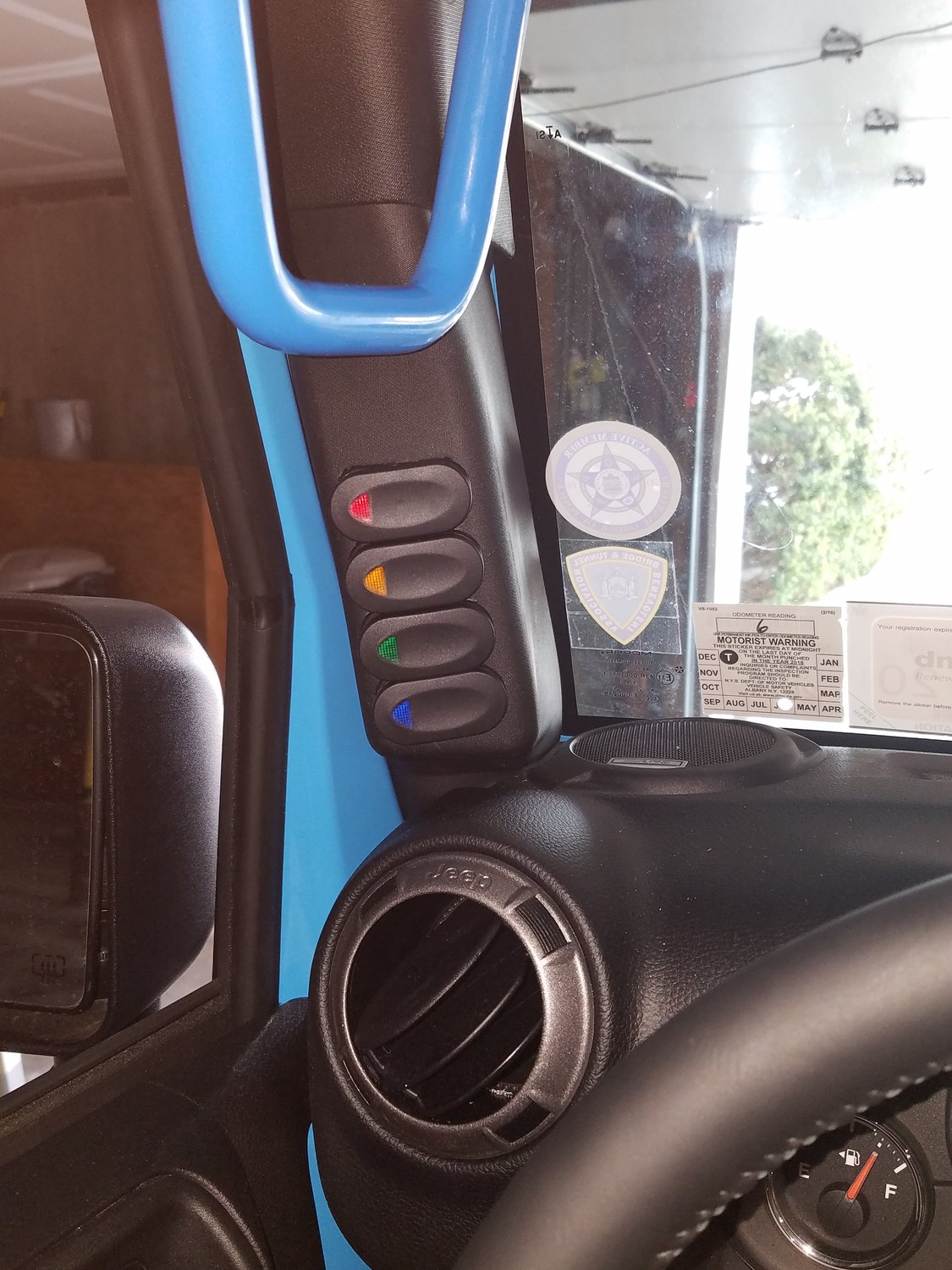 Rugged Ridge 17235.96 Driver Side A-Pillar Switch Pod Kit for 11-18 ...