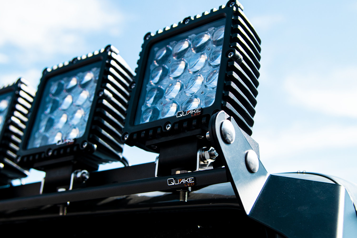 Quake LED QFR989 RGB 5" Cube 80W 4D Spot Work Light - Single | Quadratec