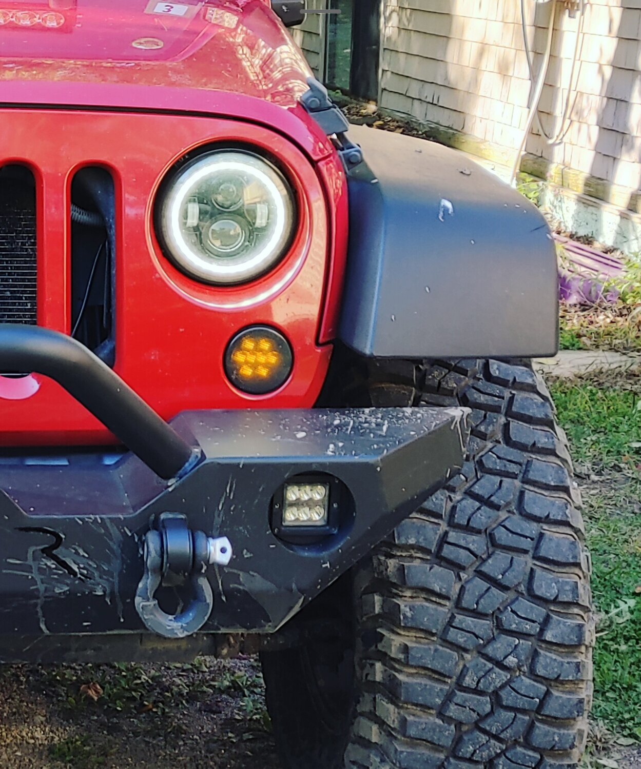 Rough Country 2in LED Cube Lights with Fog Light Mount Kit for 07-18 ...