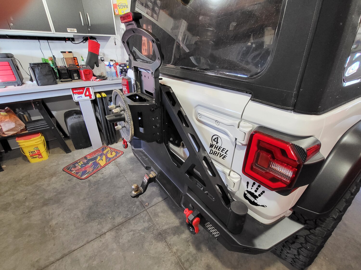 DV8 Offroad TCJL-13 MTO Series Spare Tire Swing Gate for 18-23 Jeep ...