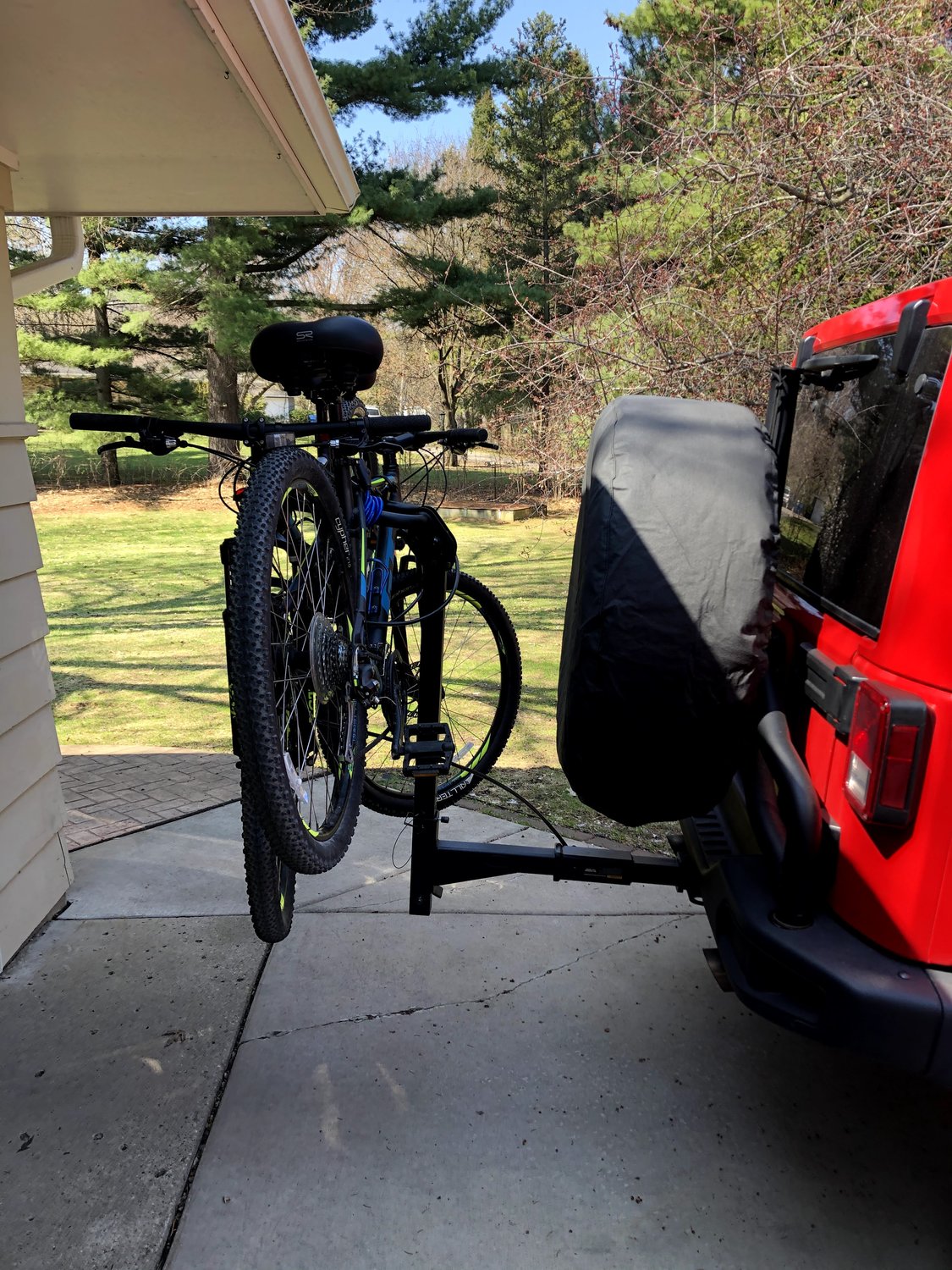 Quadratec 2 Bike Folding Bike Rack for 2" Receiver Hitch - Rack Only ...