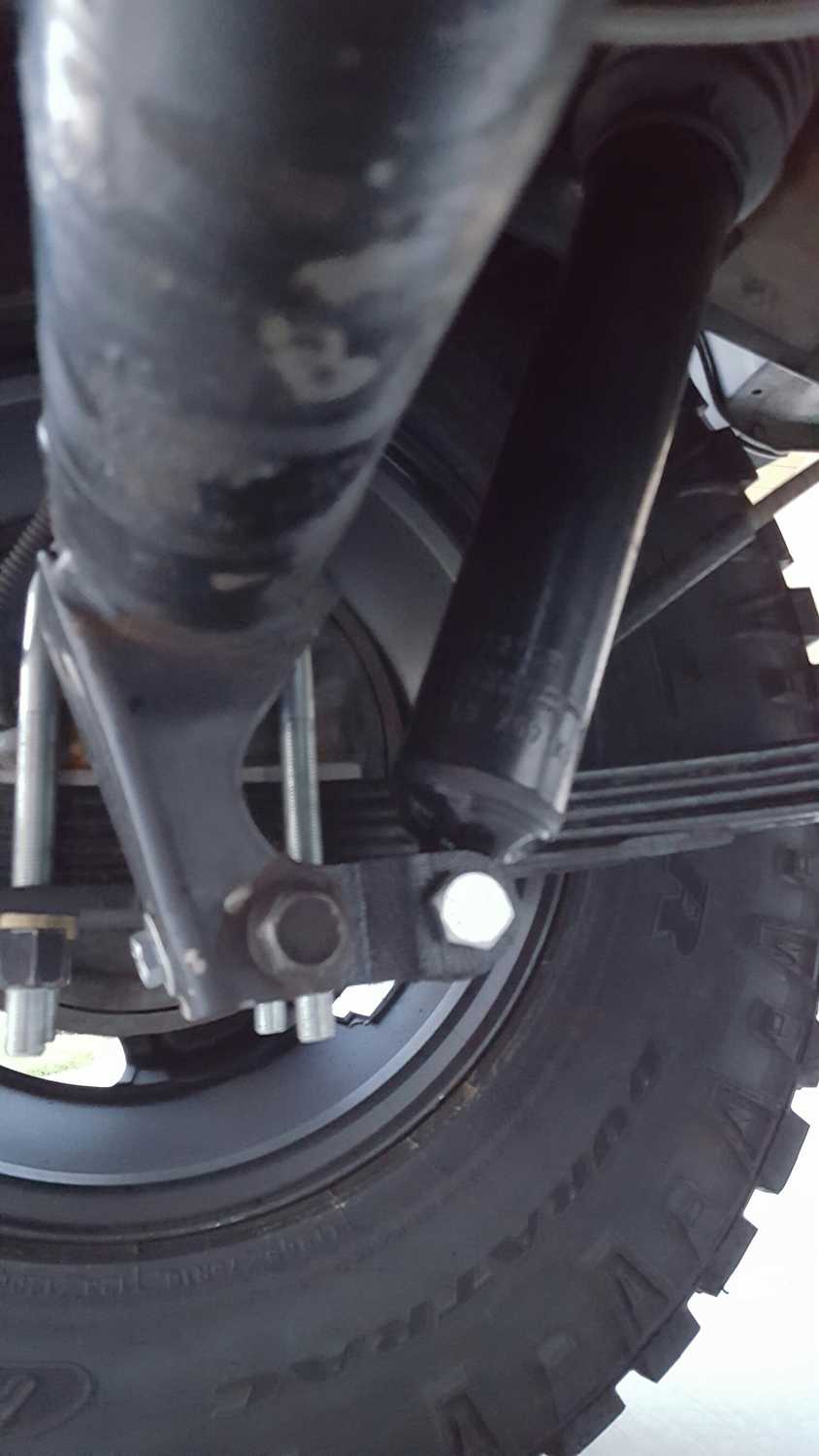 Rubicon Express RE2007 Rear Bolt-On Shock Relocators for 87-95 Jeep ...