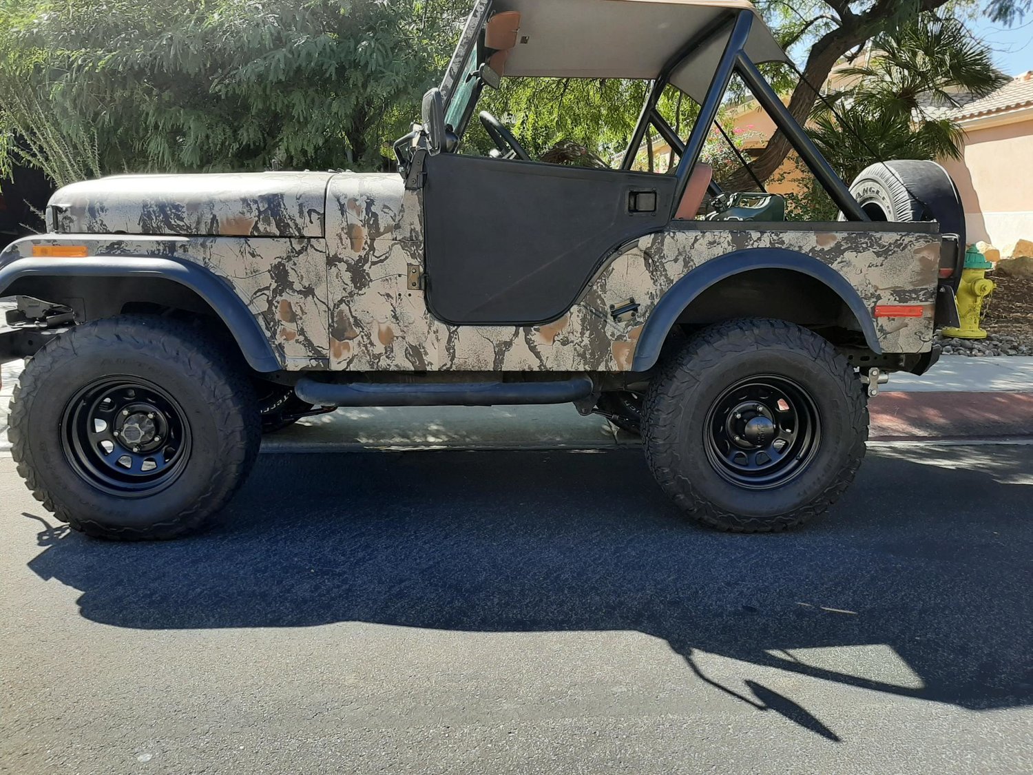 Black Rock Series 942 Type D Steel Wheel in Matte Black for Jeep ...